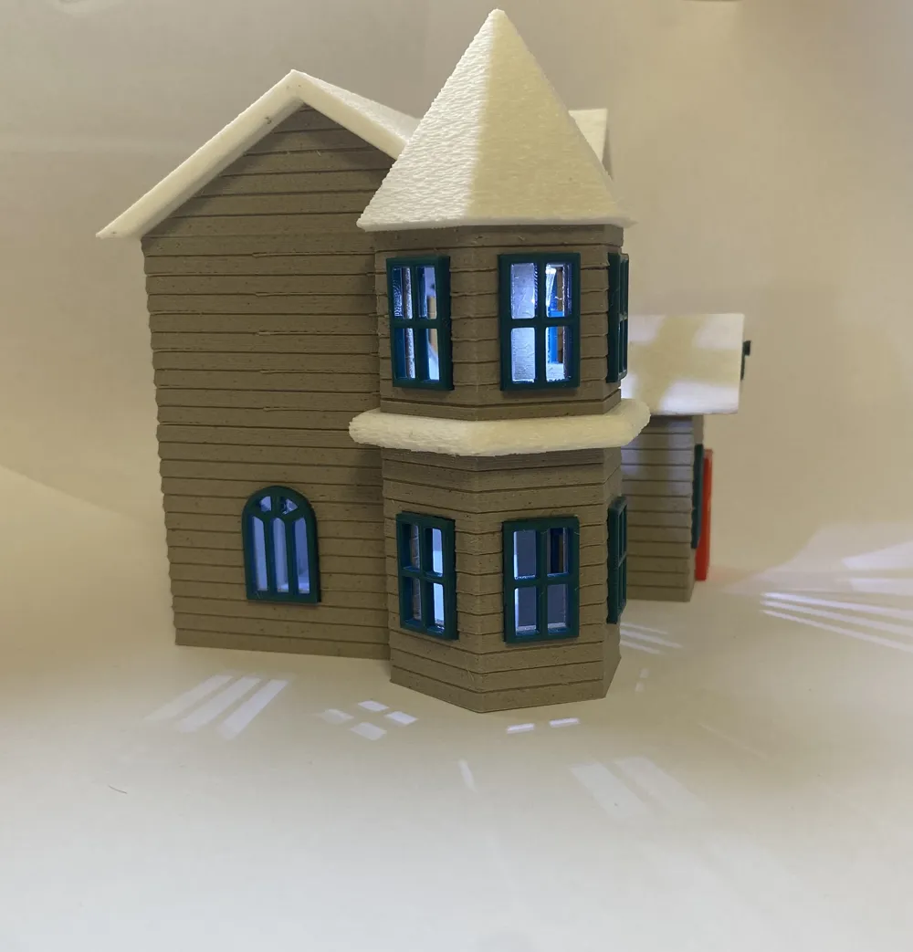 Christmas Village House - Free 3D Print Model - MakerWorld