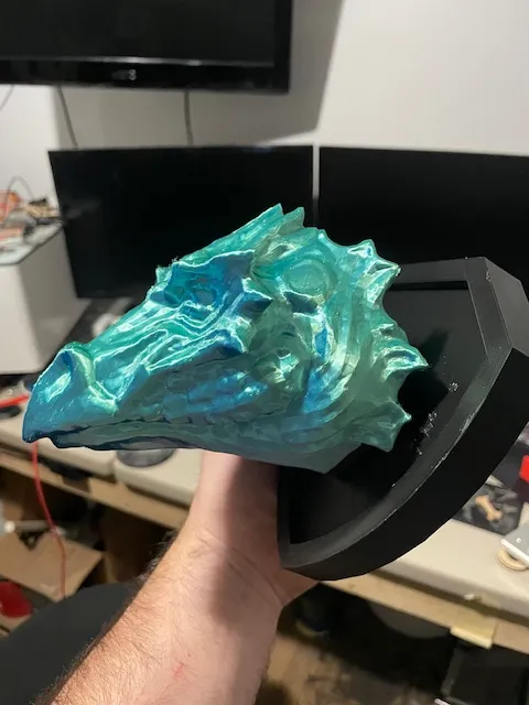 Dragon Head Wall Mount (Trophy) Remixed by ashtonengravings - MakerWorld