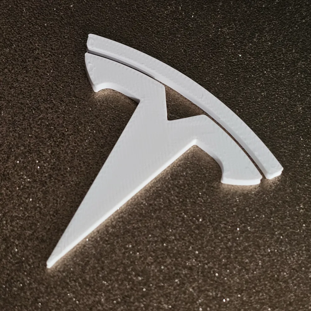 Tesla Emblem Logo - No Text, 3D Printed by Solewave - MakerWorld
