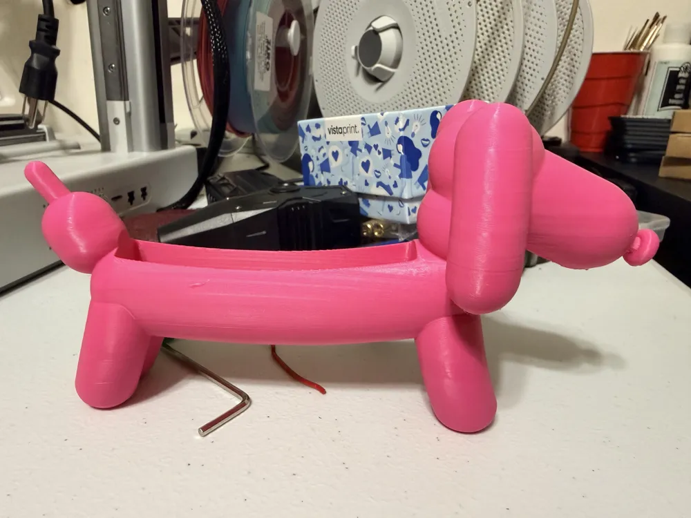 Balloon Dog Business Card Holder - Free 3D Print Model - MakerWorld