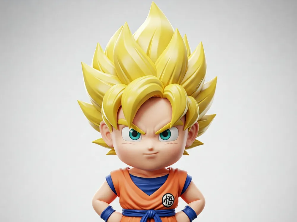 Goku Chibi Super Saiyan por BENZIN69 MakerWorld: Descarga Modelos 3D ...