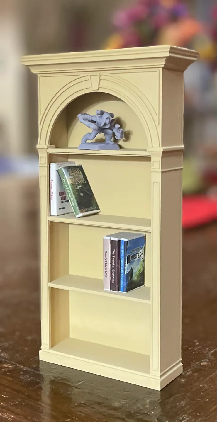Miniature Bookcase by Stewie MakerWorld: Download Free 3D Models