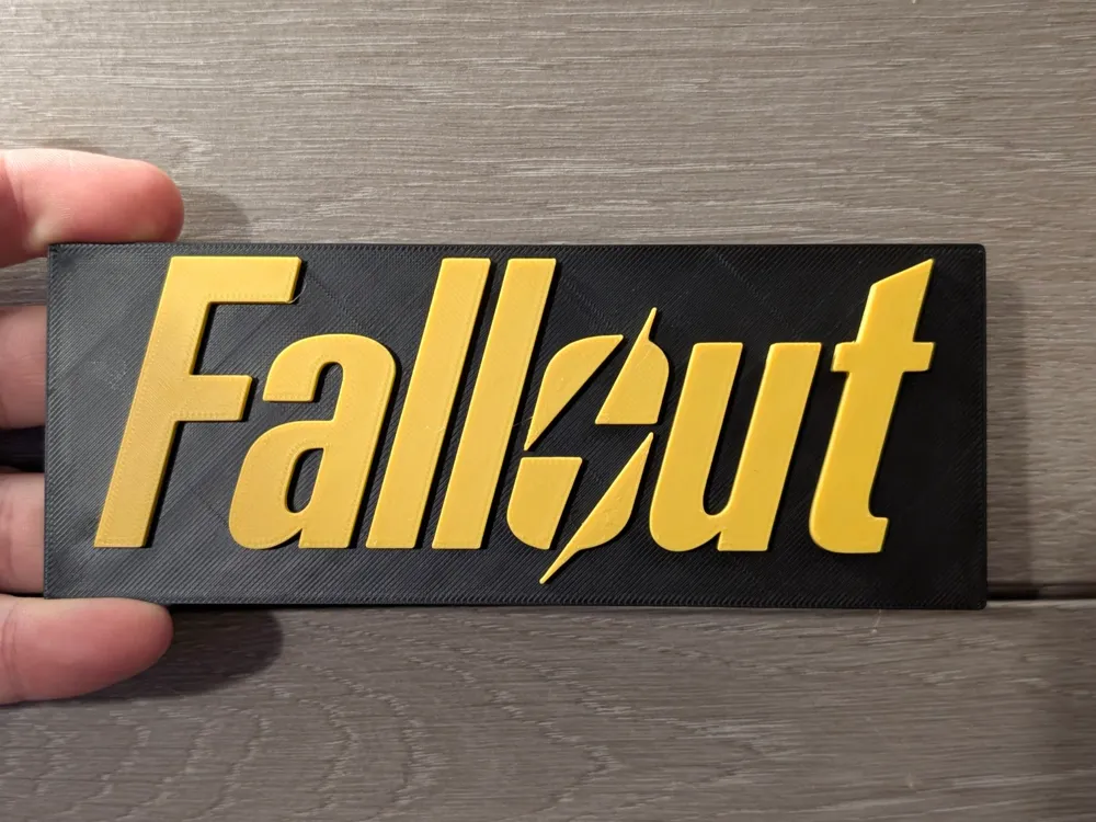 Plaque suspendue du logo Bethesda Fallout - Modèle d'Impression 3D ...