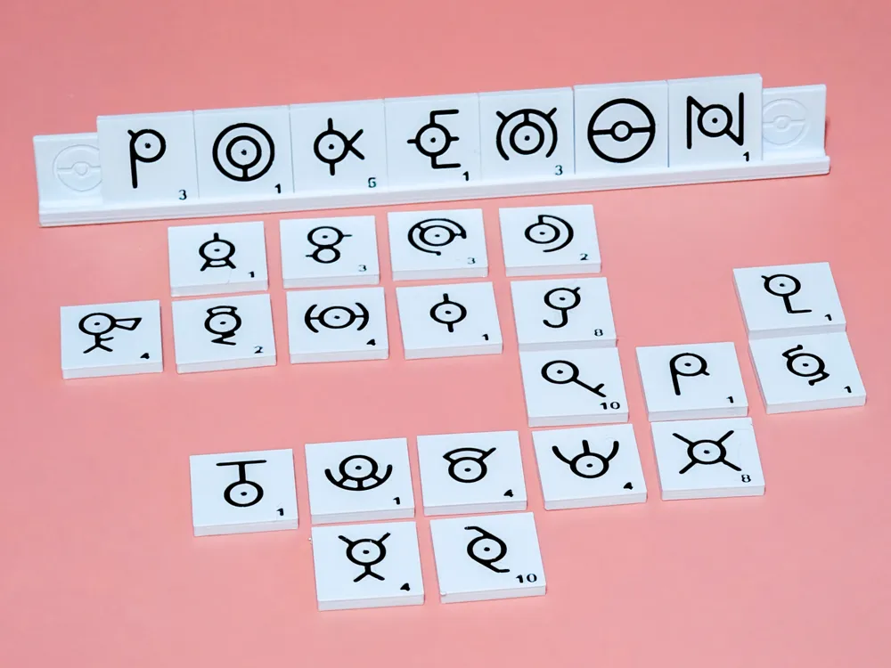 Pokemon Unown Scrabble Tiles - Free 3D Print Model - MakerWorld