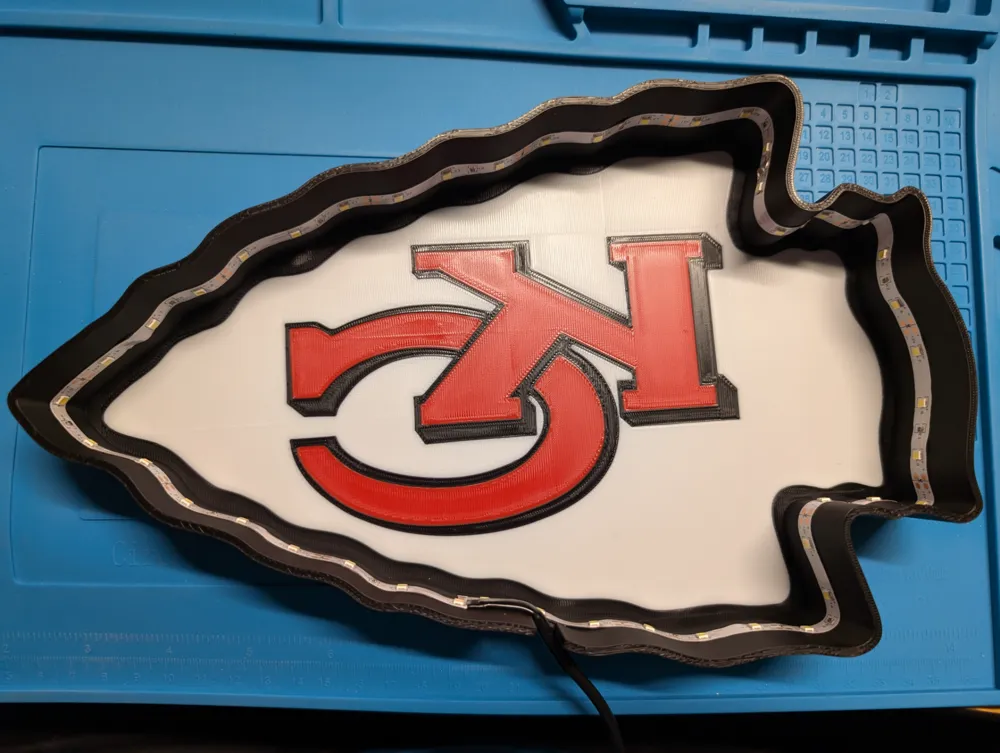 Kansas City Chiefs Lightbox by dude_blight89 - MakerWorld