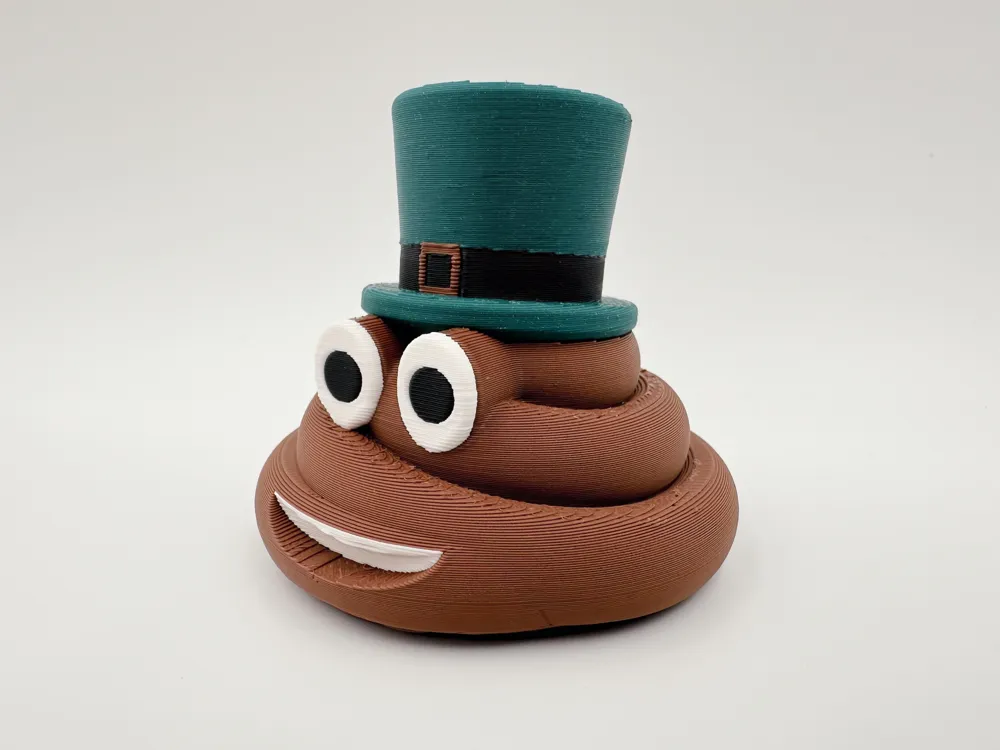 Saint Patricks Day Poop Emoji Remixed by Fyrby Additive - MakerWorld