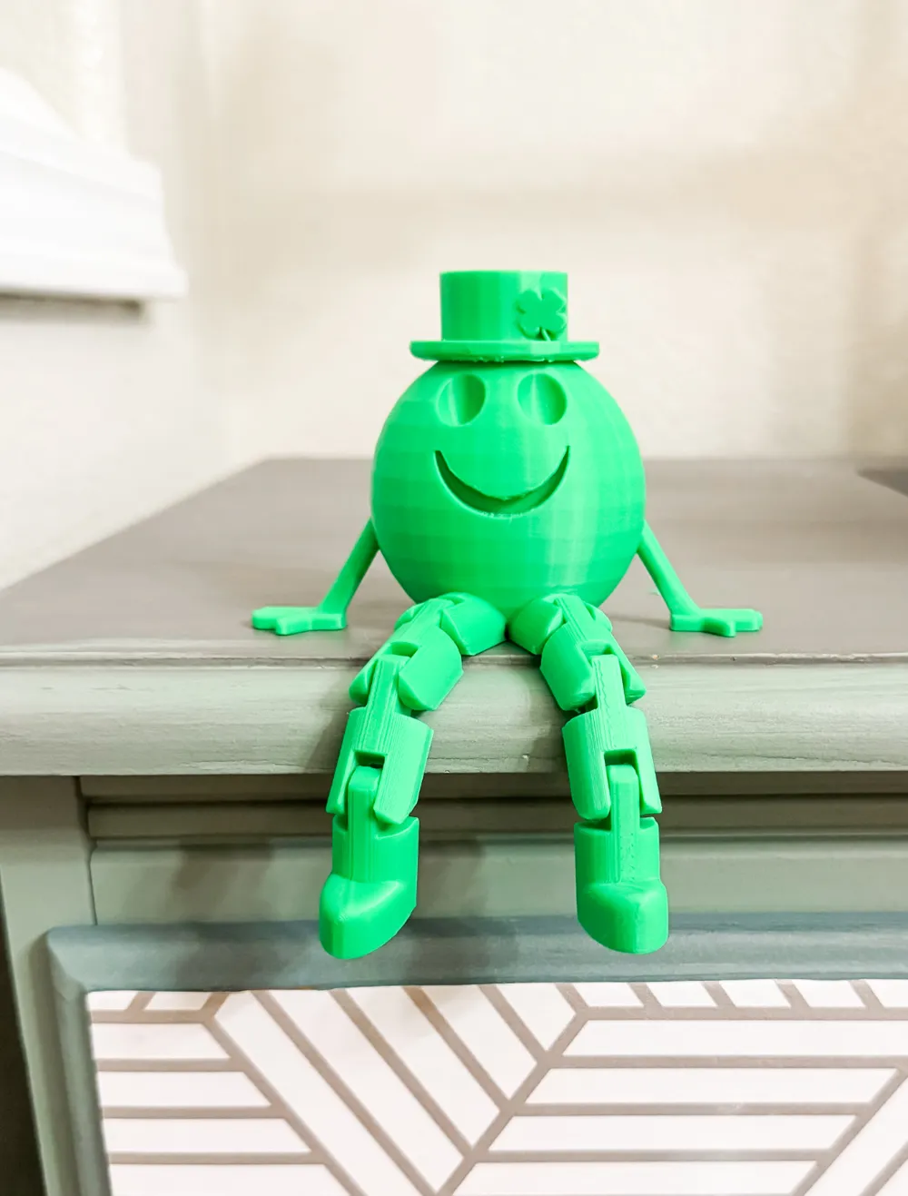 Kid-made St. Patrick's Day Smiley Buddy by TTD - MakerWorld