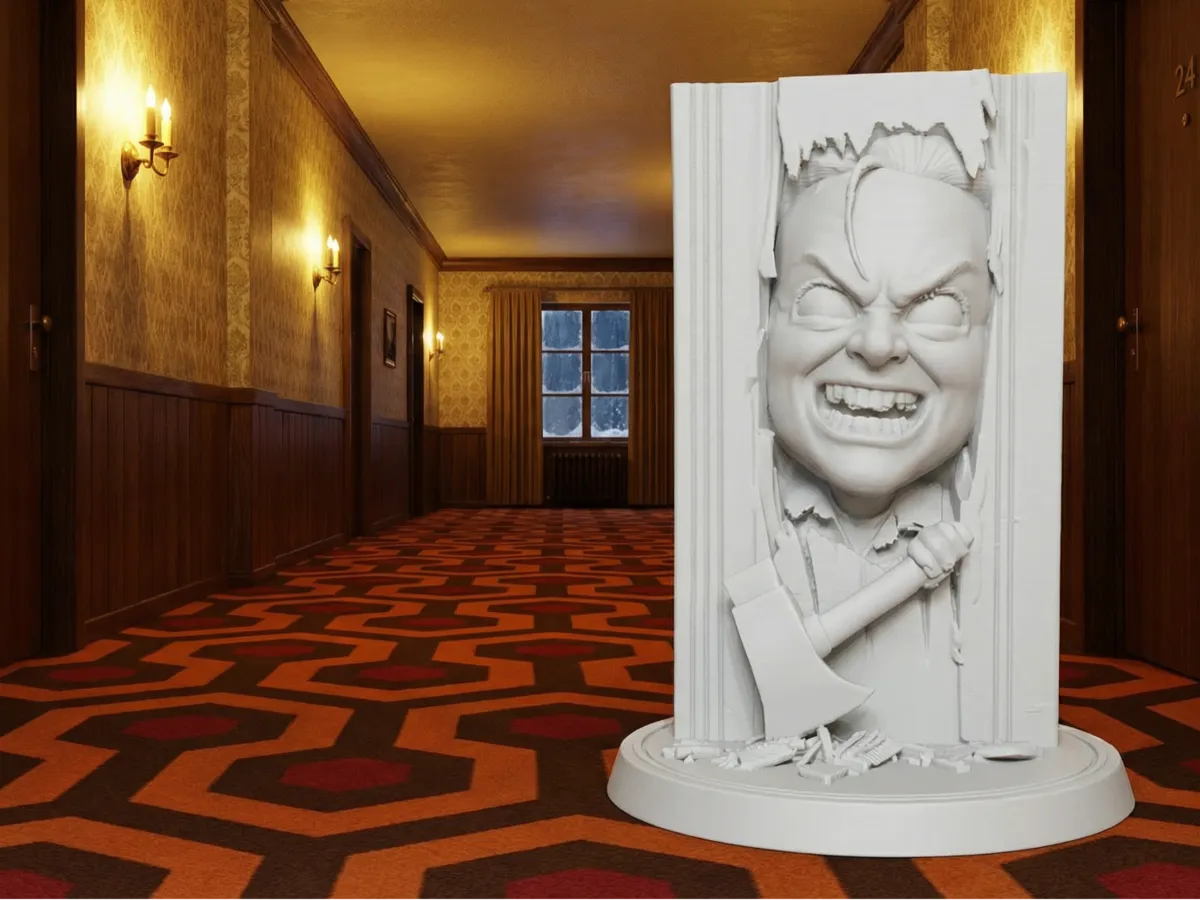 Jack Torrance - Door Chibi Diorama - Free 3D Print Model - MakerWorld