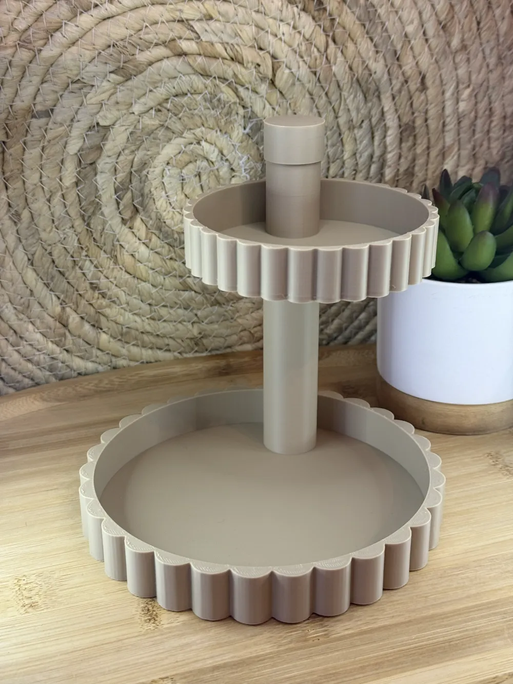 Modern Two-Tier Tray | Minimalist Home Decor - Free 3D Print Model ...