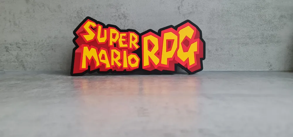 Super Mario RPG Logo / Sign by Lendehaas MakerWorld: Download Free 3D ...