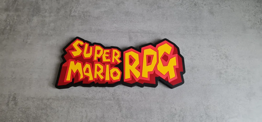 Super Mario RPG Logo / Sign by Lendehaas MakerWorld: Download Free 3D ...