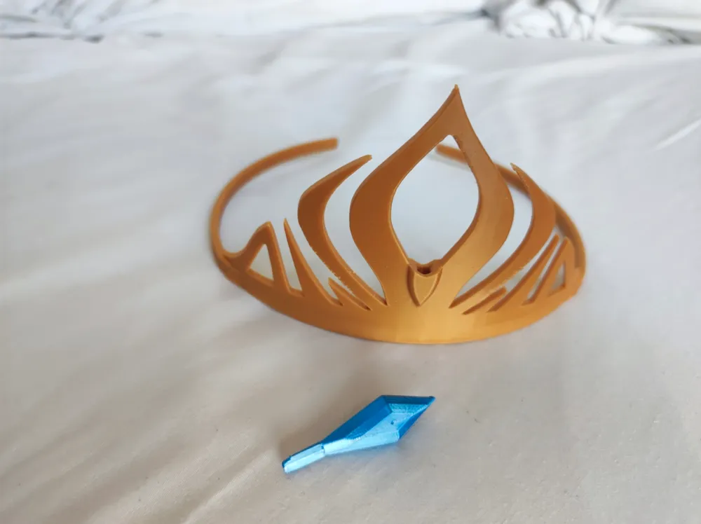 Elsa tiara - Frozen Remixed by EdaBee MakerWorld: Download Free 3D Models