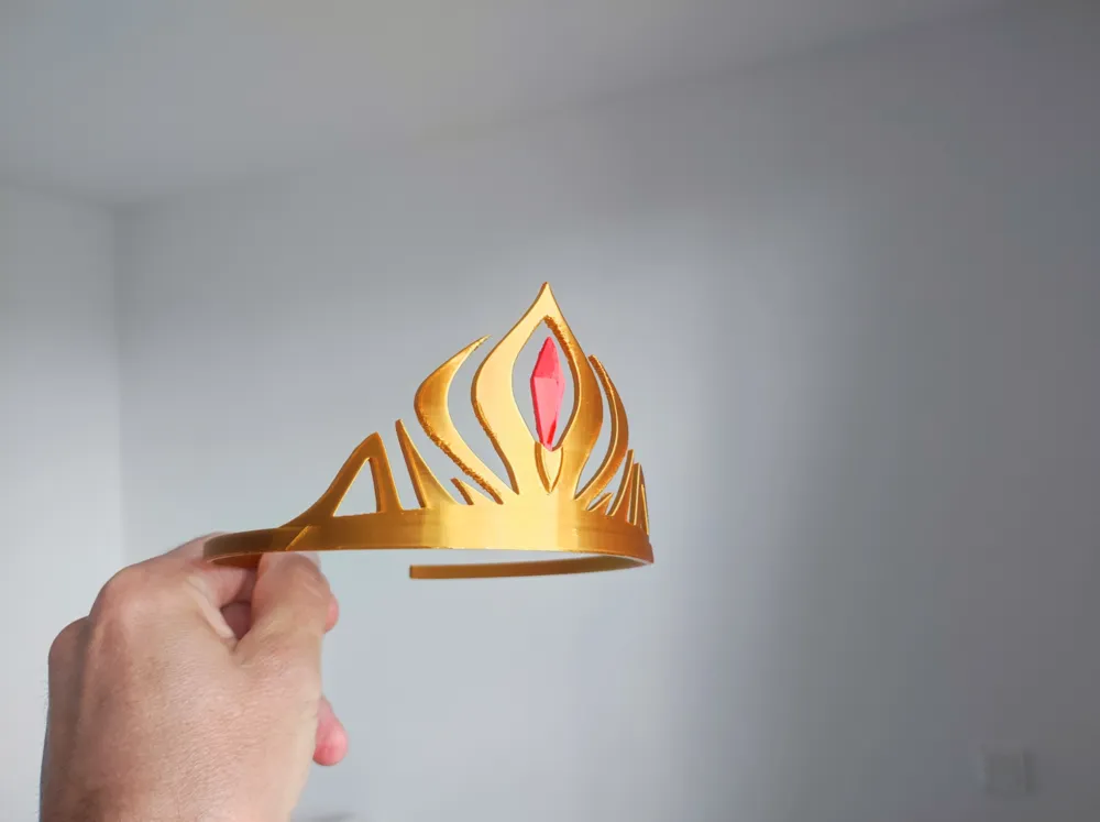 Elsa tiara - Frozen Remixed by EdaBee MakerWorld: Download Free 3D Models