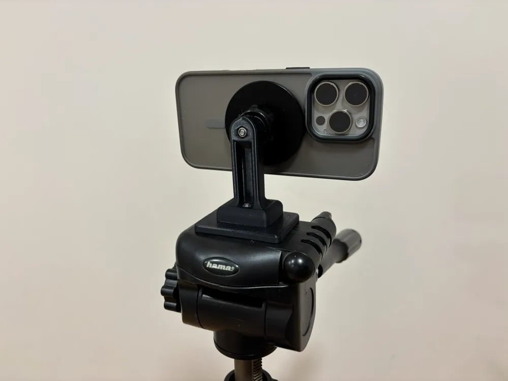 MagSafe tripod mount with Hama Star 63 adapter by Sziszi - MakerWorld