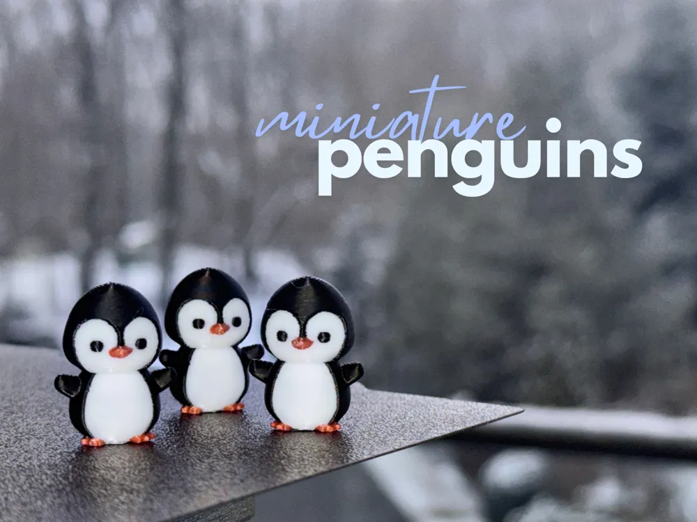 Cute Mini Penguin by pops MakerWorld: Download Free 3D Models