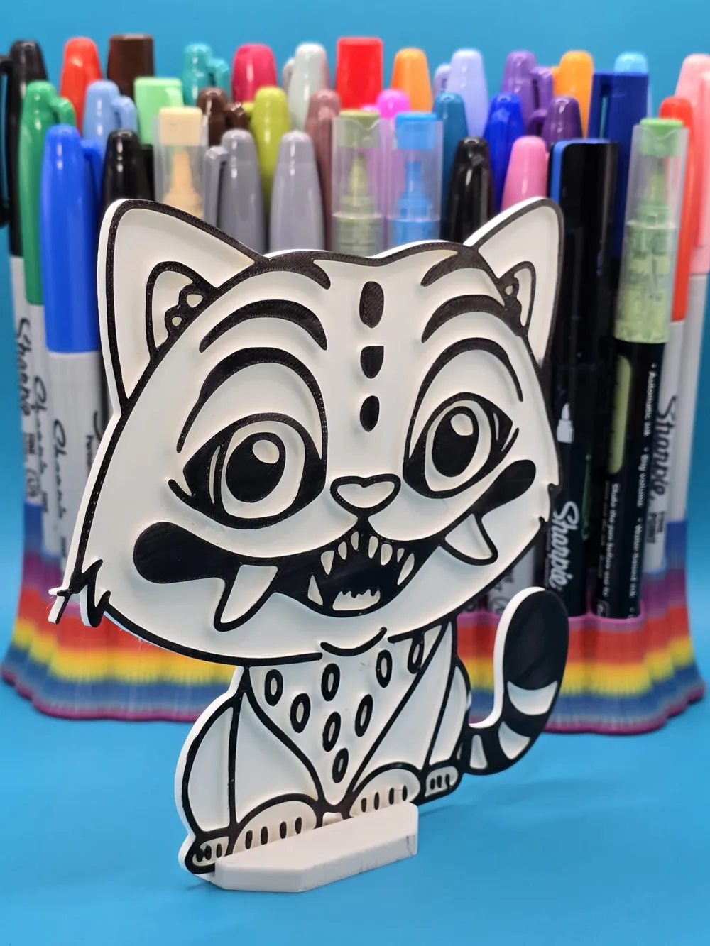 Tiger Derpy Kpop Demon Hunters Coloring Craft - Free 3D Print Model ...