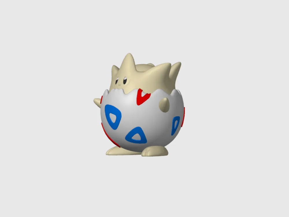 Togepi Multicolor by entroisdimensions_figurine MakerWorld: Download ...