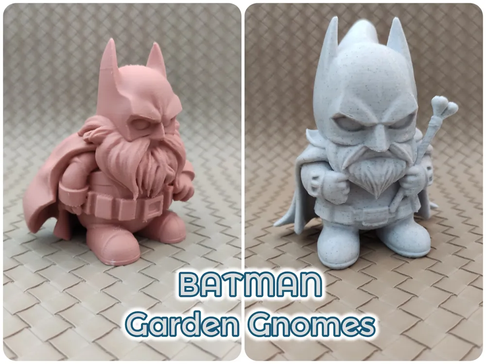 Batman - Garden Gnomes (2pcs) by RUMcajz MakerWorld: Download Free 3D ...