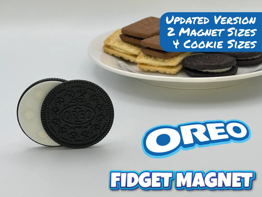 Oreo Cookie (Biscuit) Fidget Magnet by MalcTheOracle MakerWorld ...