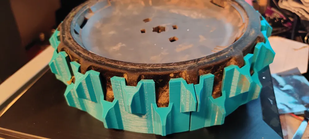 Robomow RS wheel grip enhancer - Free 3D Print Model - MakerWorld
