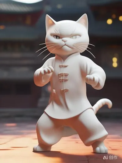 Tai Chi Cat 太极猫 by Miao Jiabo - MakerWorld