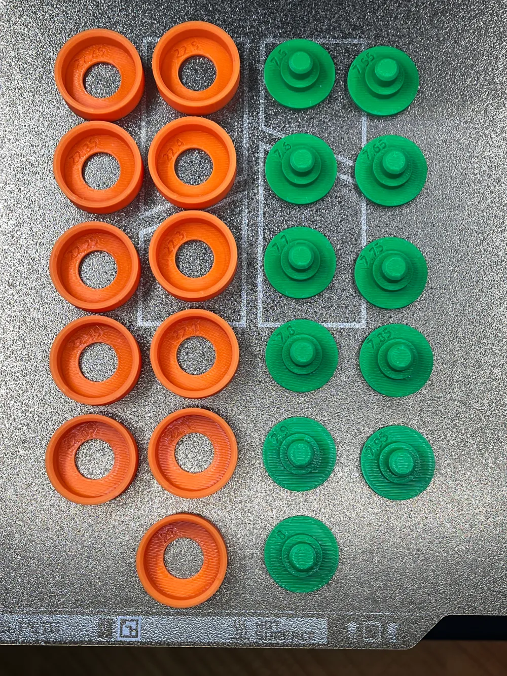 608 Ball Bearing Fitment Gauges Remixed by goodpm MakerWorld: Download ...