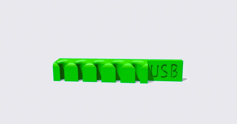 USB Cable Holder by mail.iou - MakerWorld