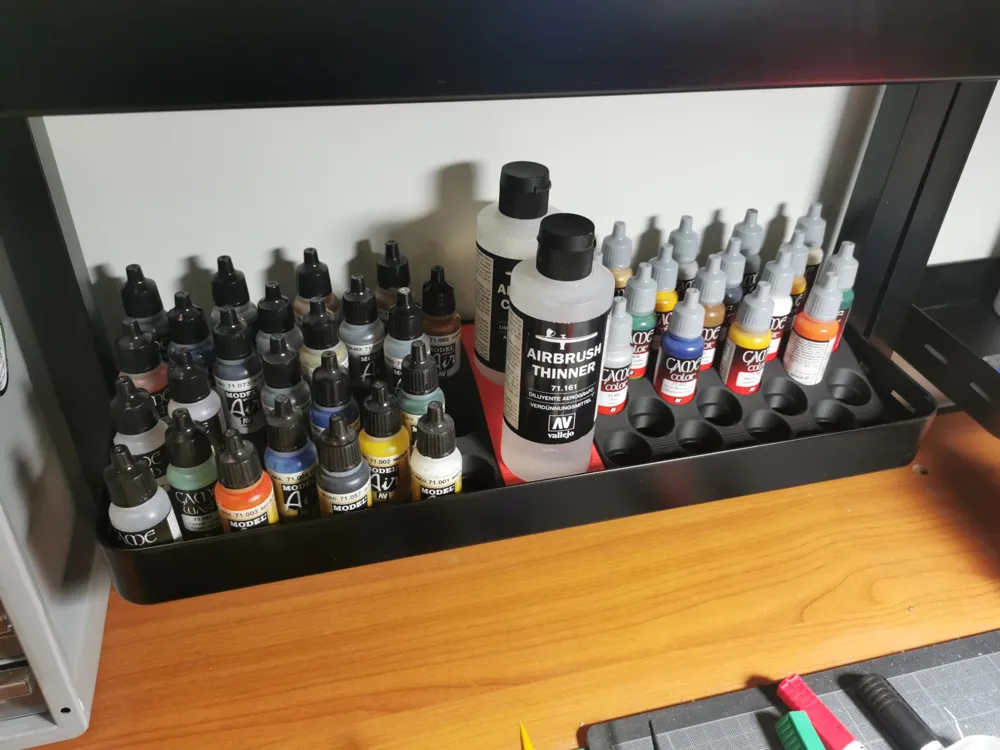 Paint Pot Rack designed for VATTENKAR (IKEA) storage by Radwulf ...