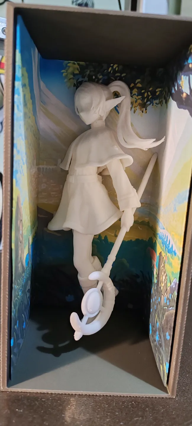 Frieren Book Nook - The Journey of the Elf Princess by TheWallArtGuy ...