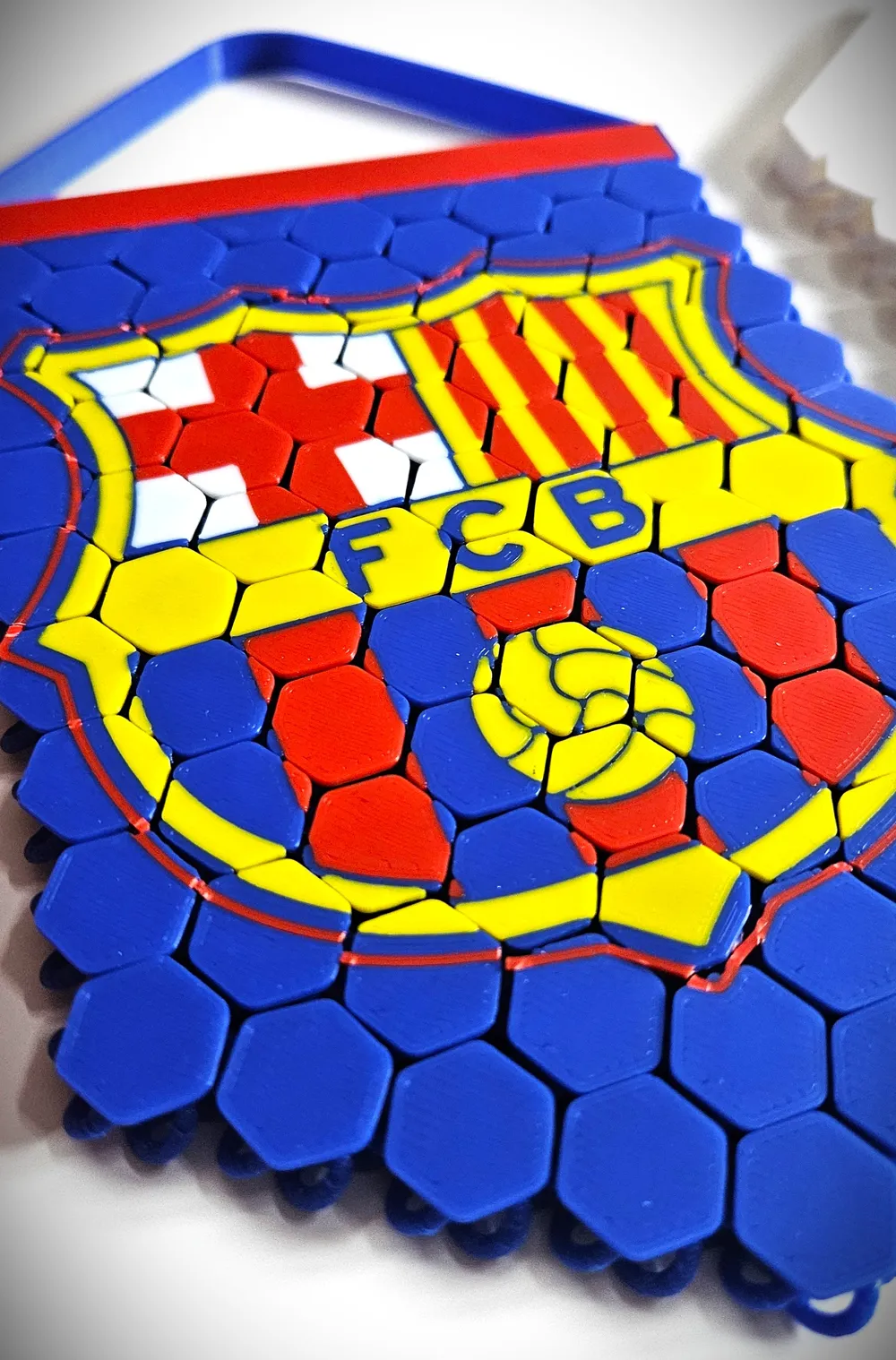 FC Barcelona articulated Flag - Free 3D Print Model - MakerWorld
