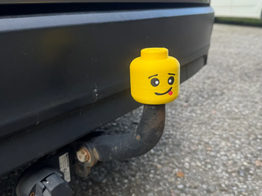 Funny Brick Head Tow Hitch Ball Cover by elikoll MakerWorld: Download ...