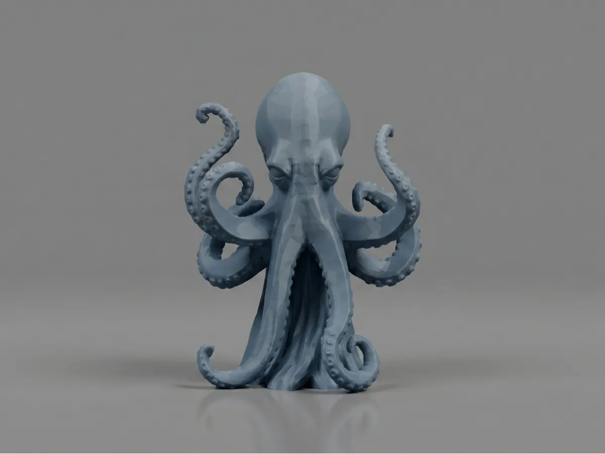 Cthulhu Octopus Figurine - Support-Free FDM Mini - Free 3D Print Model ...
