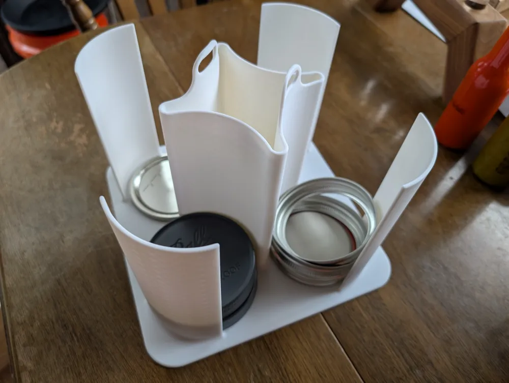 Wide Mouth Lid Holder - Quad Version by Ryan.Schnell - MakerWorld