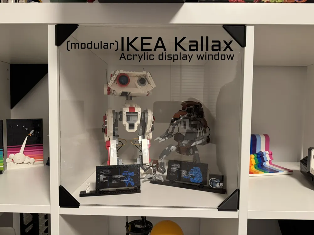 Modular IKEA Kallax acrylic display window - Free 3D Print Model ...