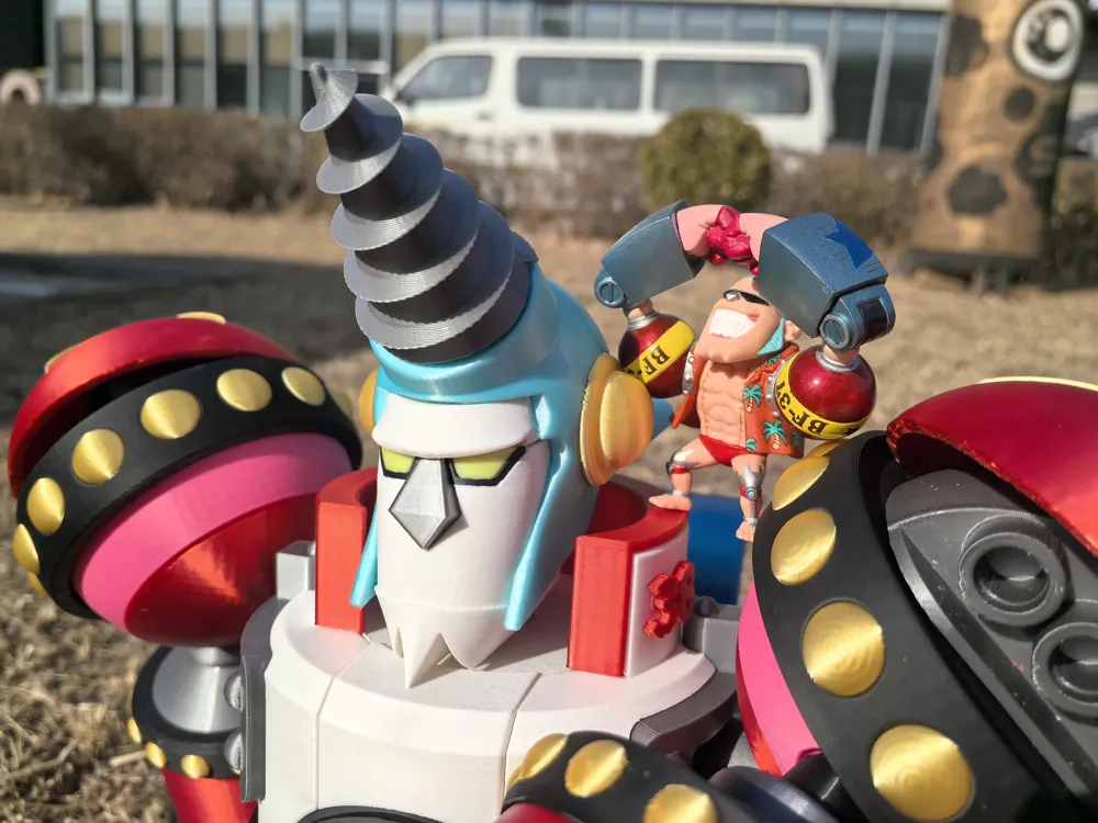 Iron Pirate General Franky One Piece - Free 3D Print Model - MakerWorld