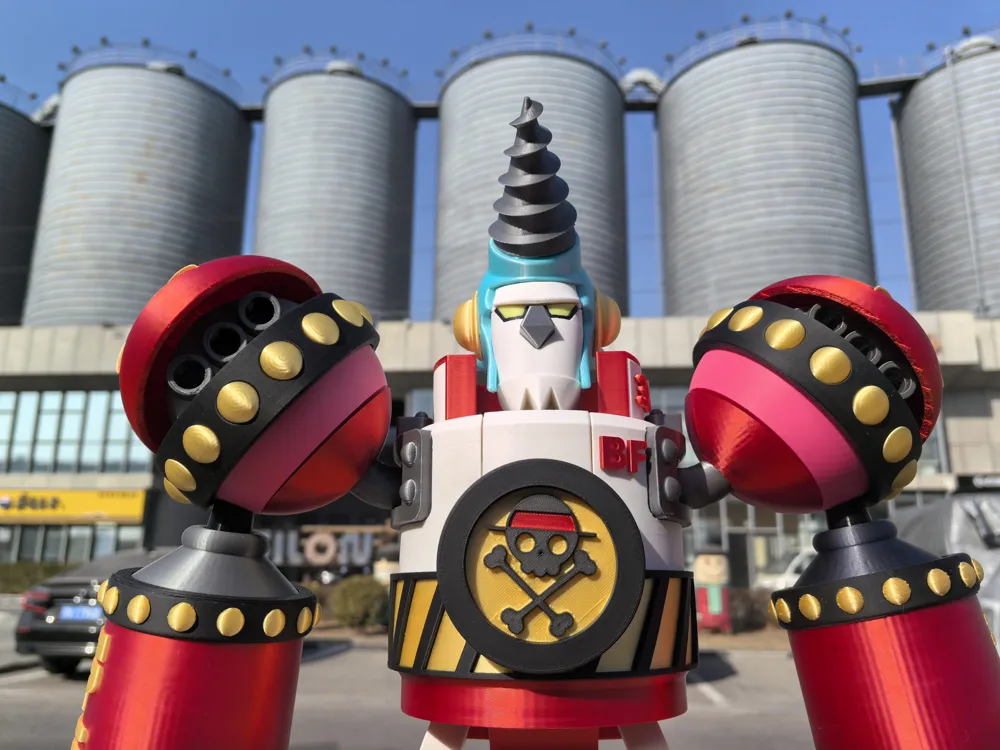 Iron Pirate General Franky One Piece - Free 3D Print Model - MakerWorld