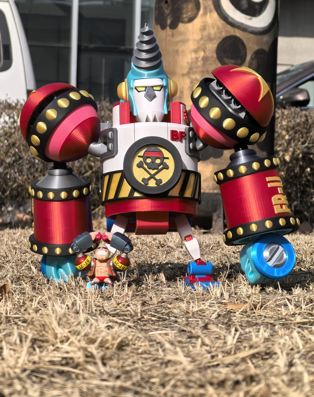 Iron Pirate General Franky One Piece - Free 3D Print Model - MakerWorld