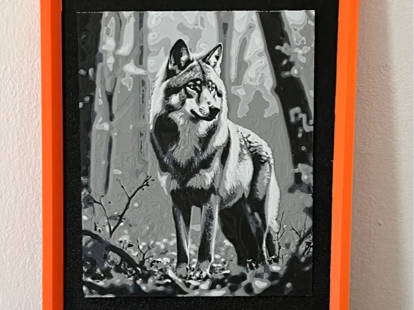 Hueforge Wolf_2 by ConnyNRW - MakerWorld