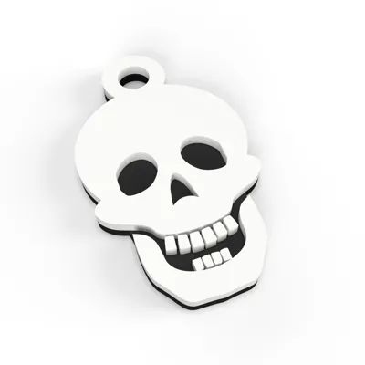 Crazy Skull Keychain #1 by stoerfaktor - MakerWorld