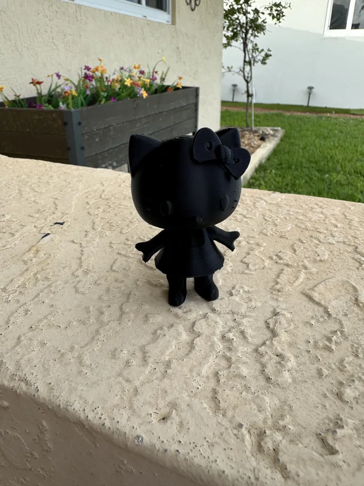 Goth Hello Kitty by Lawman967 MakerWorld: Download Free 3D Models