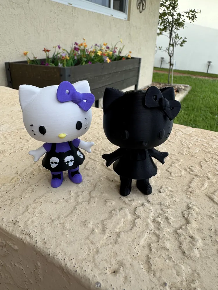 Goth Hello Kitty by Lawman967 MakerWorld: Download Free 3D Models