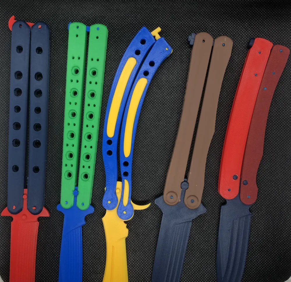Butterfly Balisong Knife MKII Set - Free 3D Print Model - MakerWorld