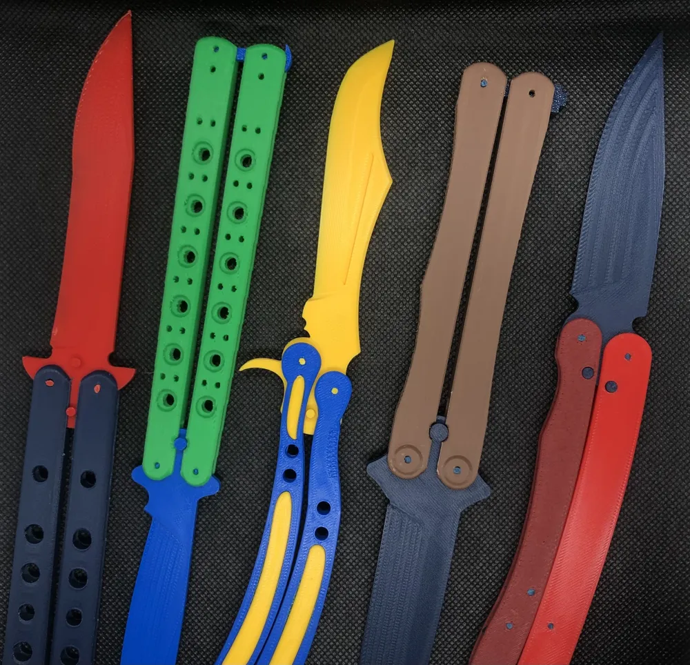 Butterfly Balisong Knife MKII Set - Free 3D Print Model - MakerWorld