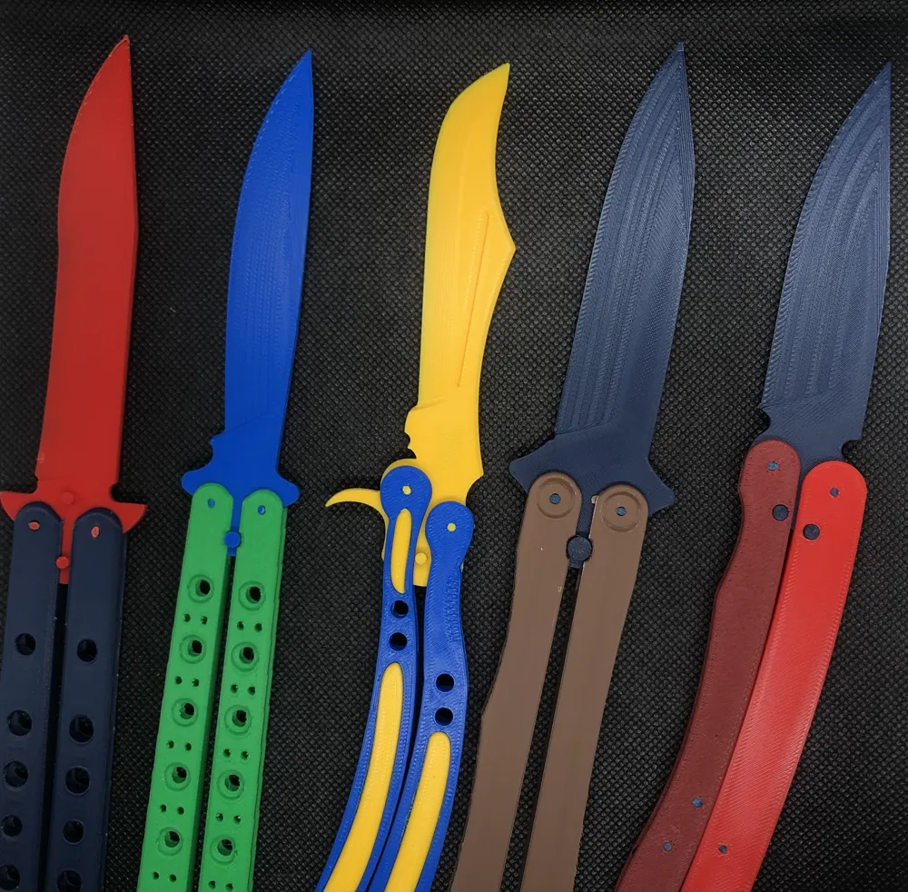 Butterfly Balisong Knife MKII Set - Free 3D Print Model - MakerWorld