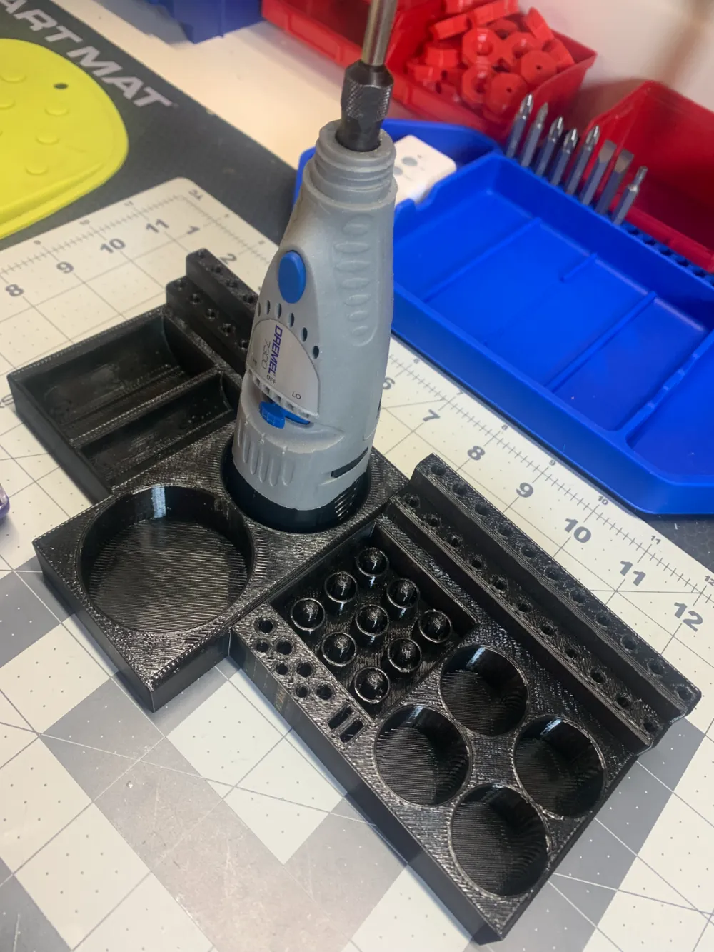 Rotary tool Station [Dremel 7300] Remixed by Hrv_Tagz MakerWorld ...