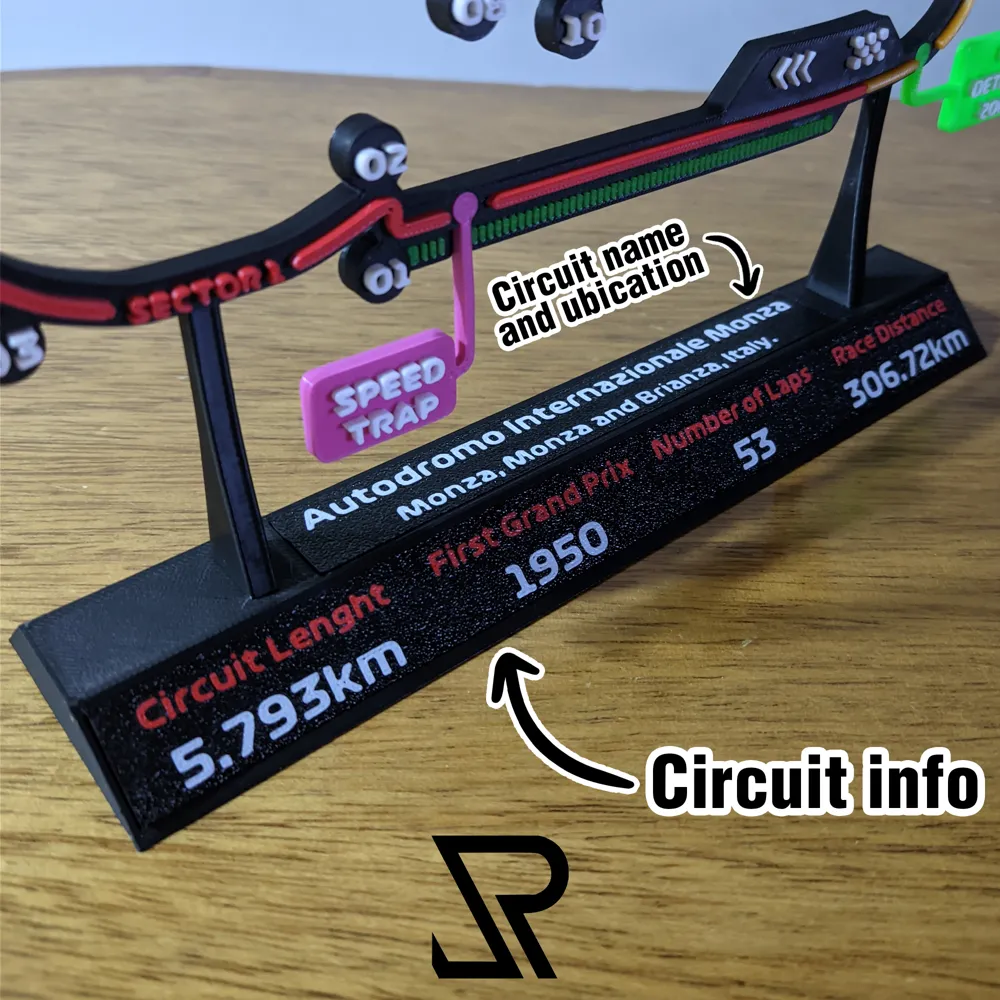 F1 Monza circuit display stand by RJota3D MakerWorld: Download Free 3D ...