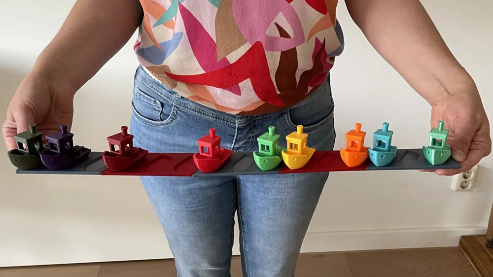 The ultimate modular Benchy display 30° angle Remixed by ...