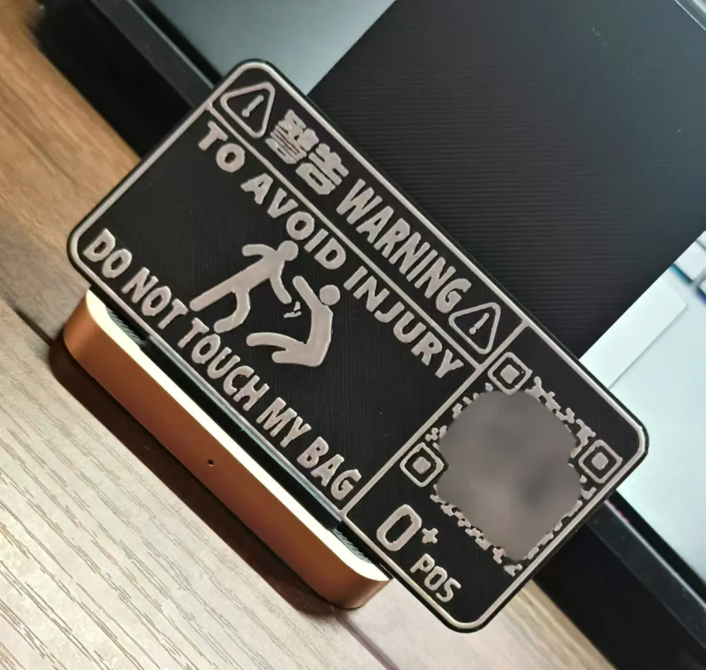 Warning "Do not touch my bag" Patch/Badge/Sign by zjmdongdong - MakerWorld