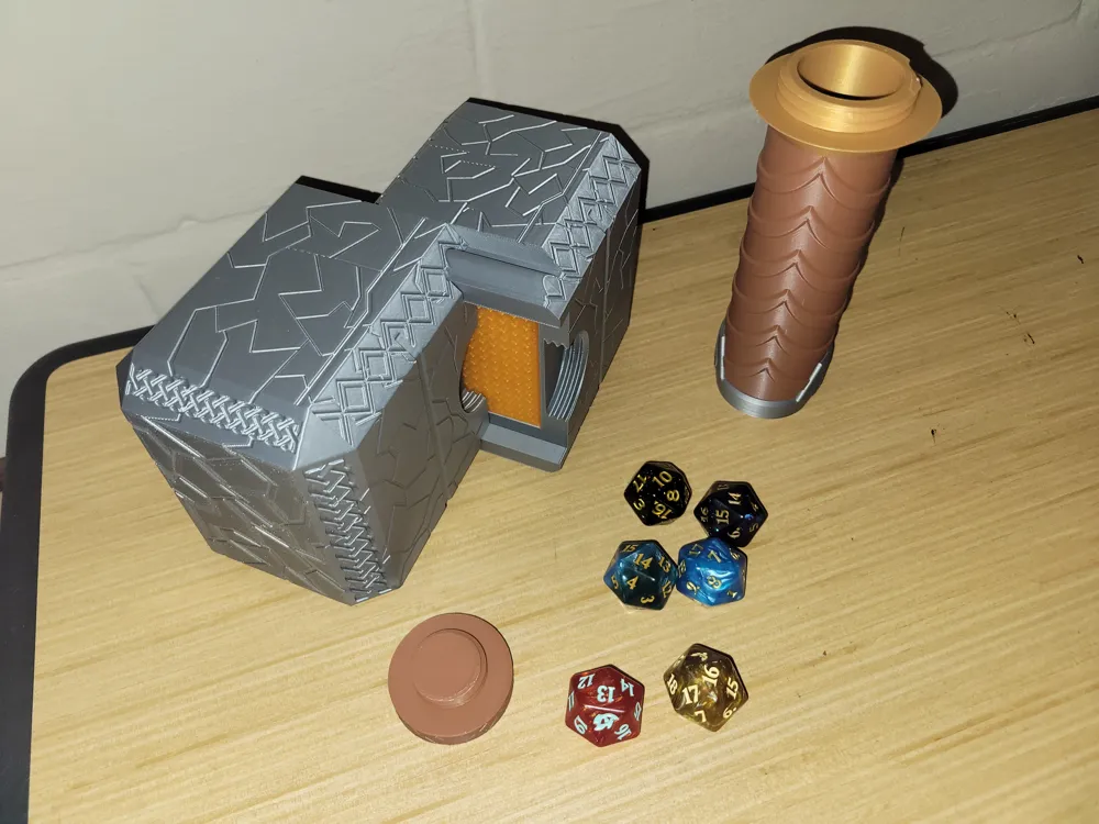 Thor's Hammer MTG Double Commander Deck Box - Free 3D Print Model ...
