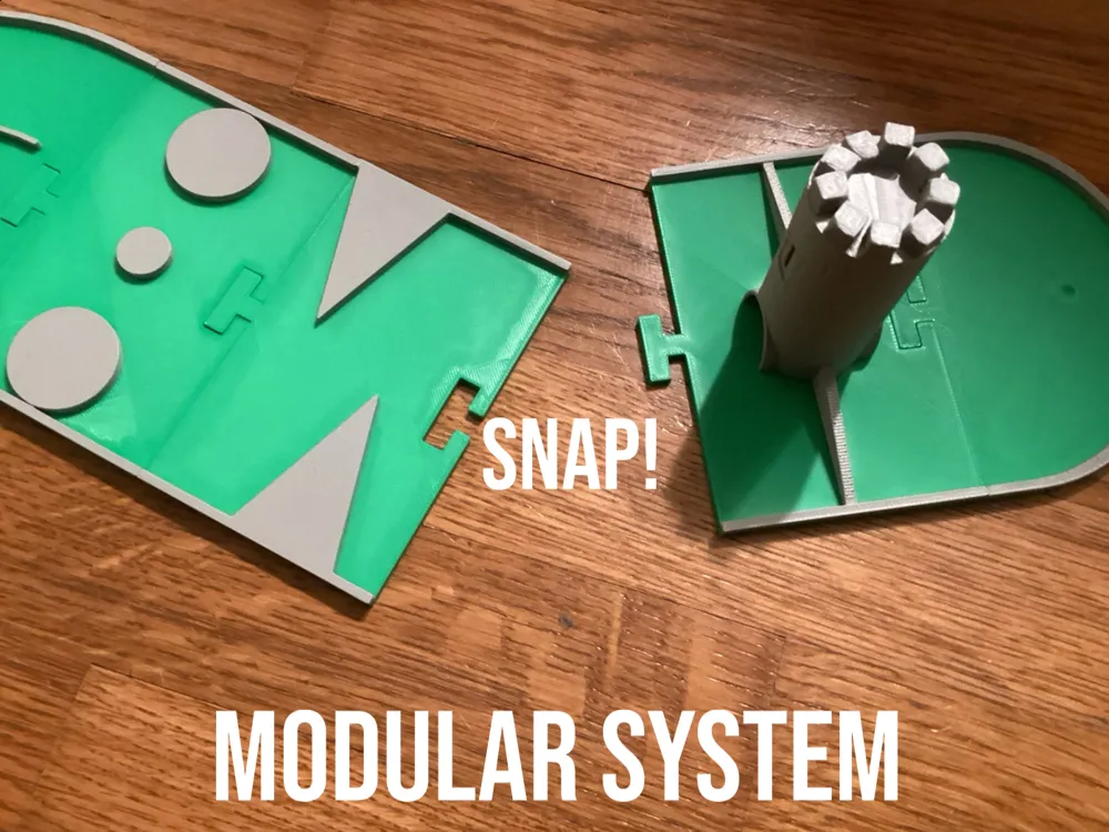 Desktop Modular Mini-Golf - Free 3D Print Model - MakerWorld